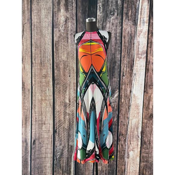 eva varro | Dresses | New Eva Varro Multi Colors Dress In Multi | Poshmark